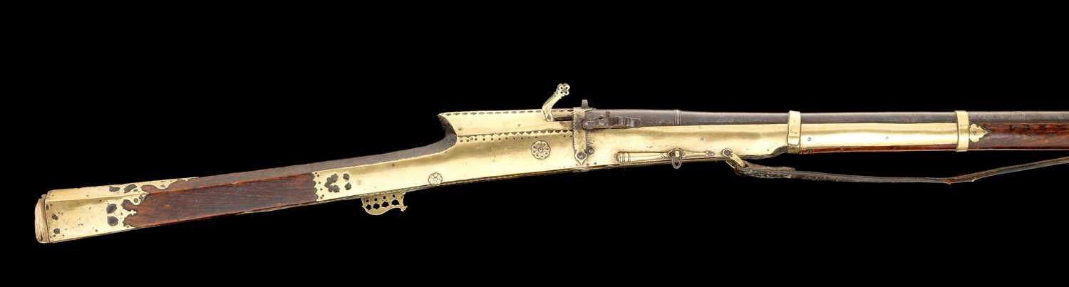 Lot 145 - AN INDIAN MATCHLOCK MUSKET