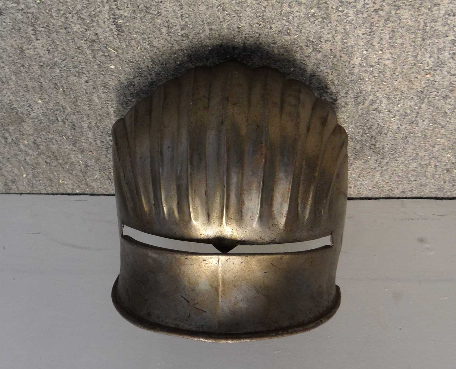Lot 300 - A VISOR FOR A SALLET IN THE GERMAN LATE 15TH