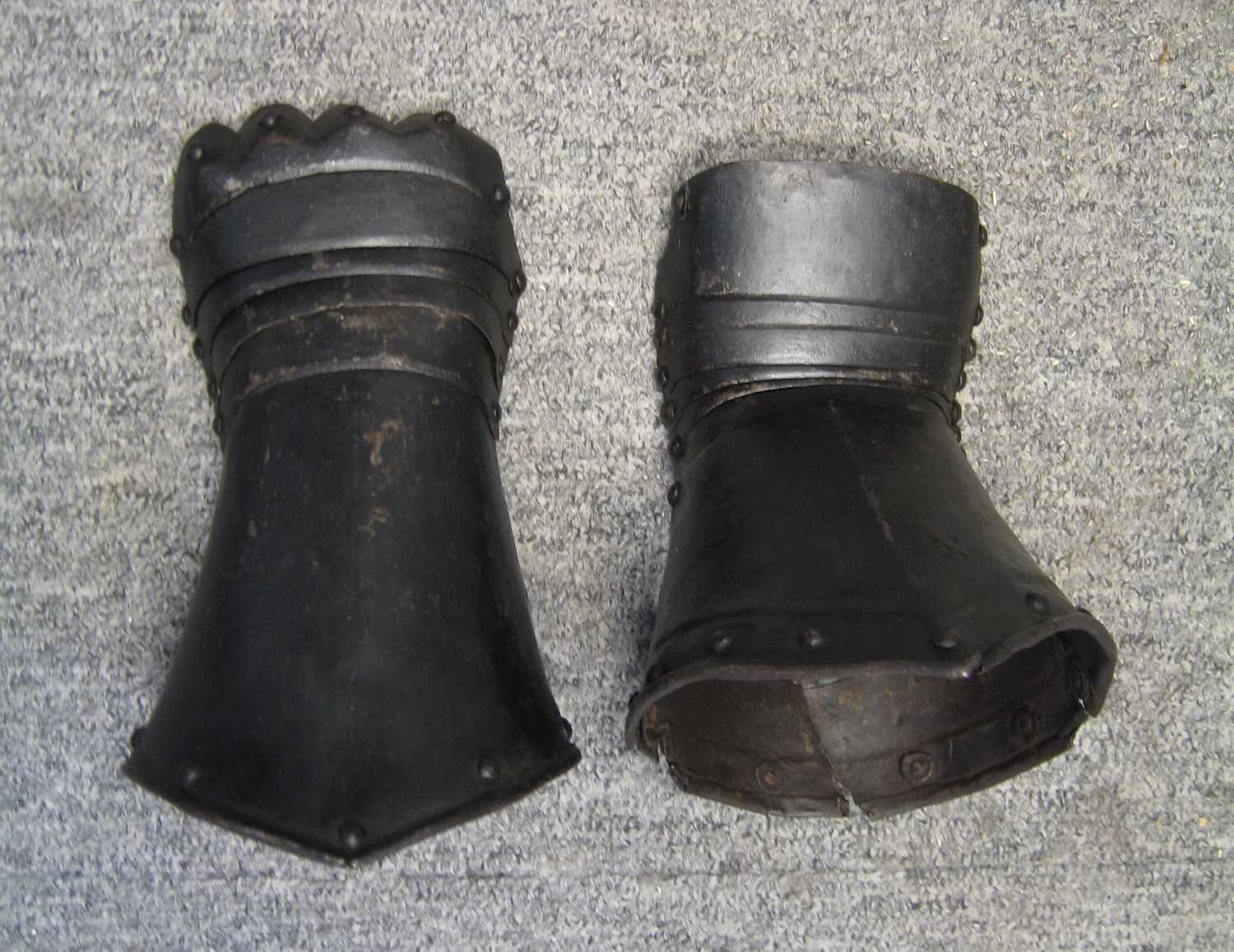 Lot 302 - TWO GERMAN GAUNTLETS FOR THE RIGHT HAND