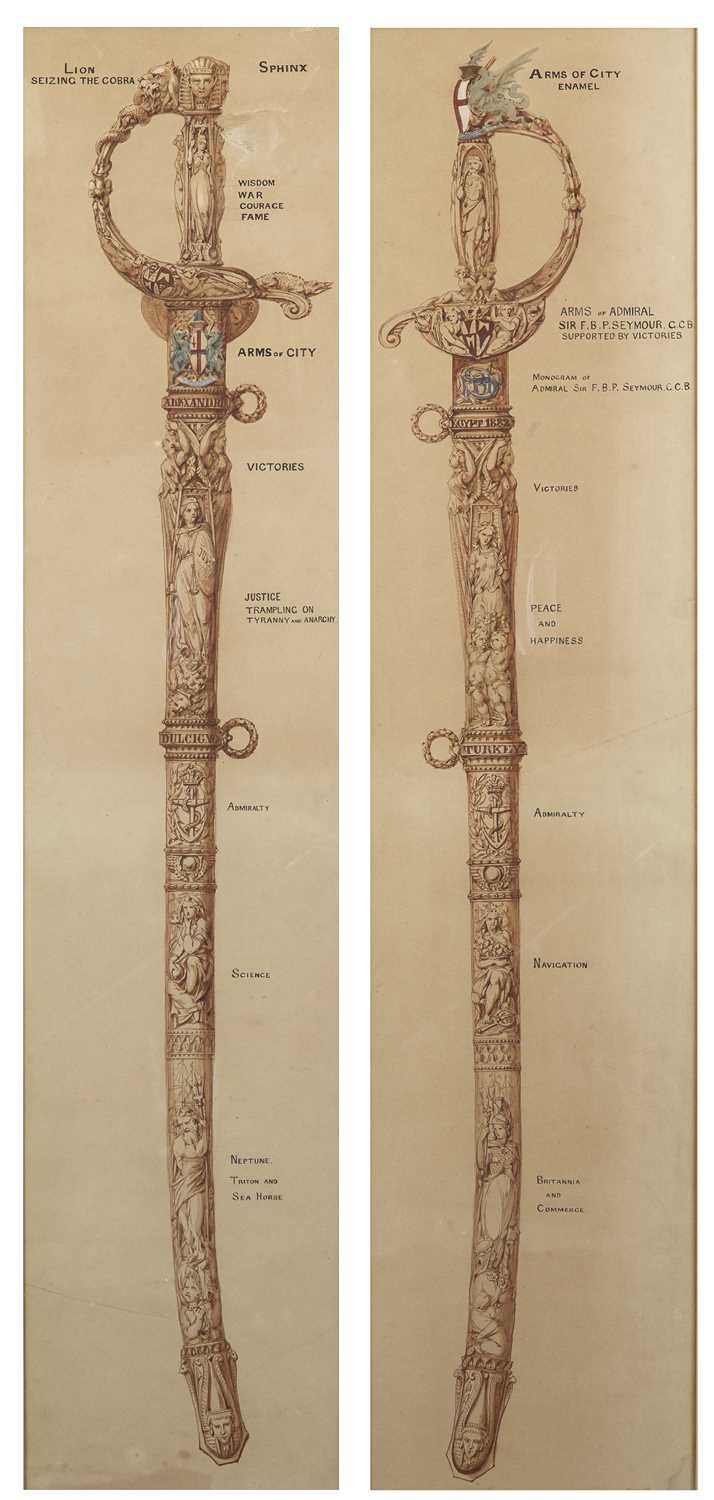 Lot 362 - DESIGNS FOR THE CITY OF LONDON SWORD OF