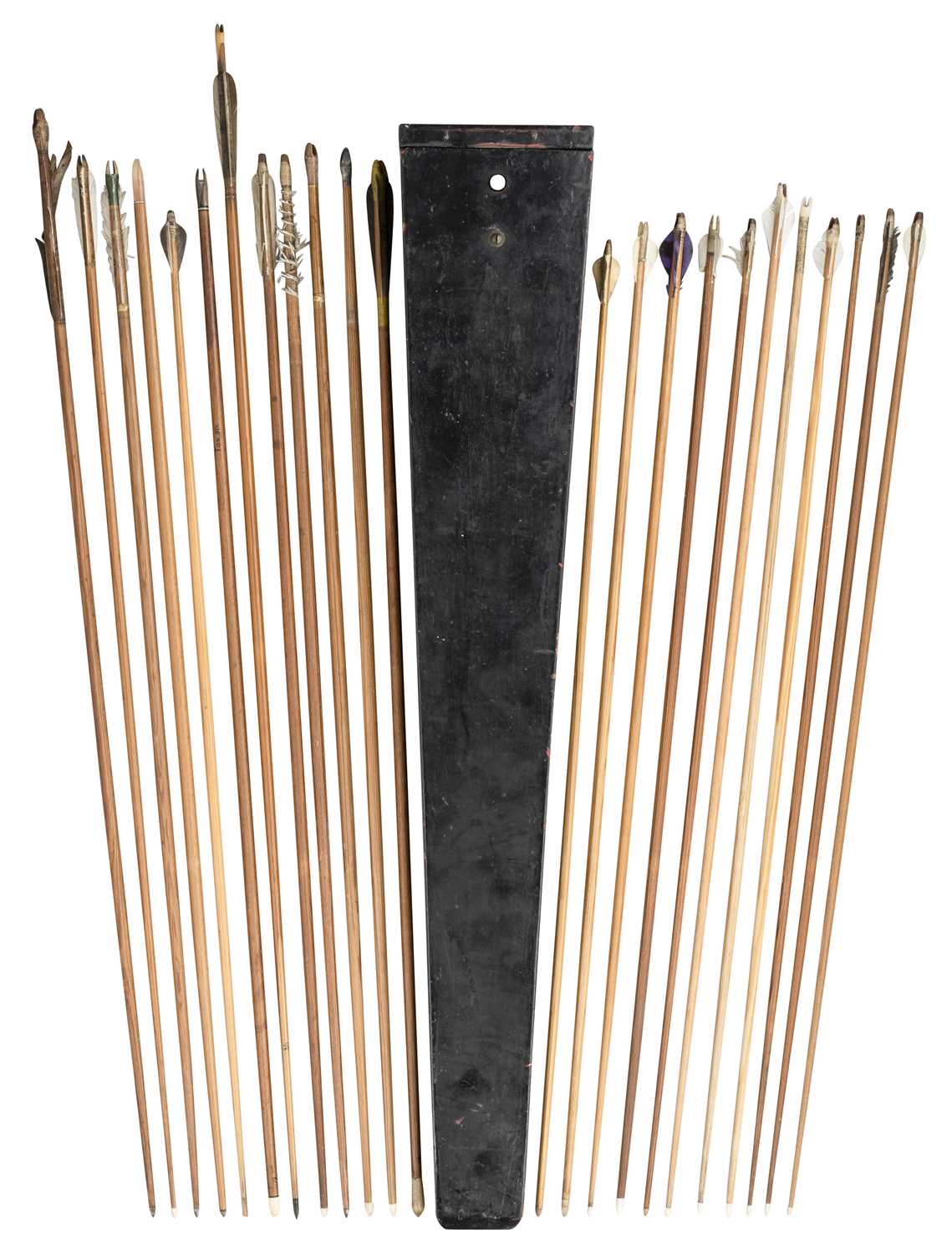 Lot 39 - ËœTWENTY-FOUR OTTOMAN TARGET ARROWS, AN