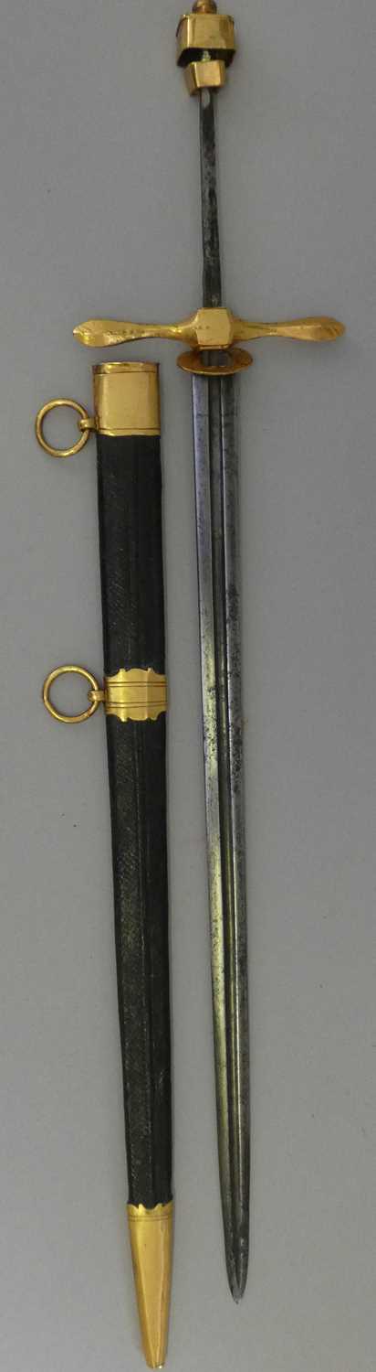 Lot 258 - A NAVAL OFFICER'S DIRK, LATE 18TH CENTURY