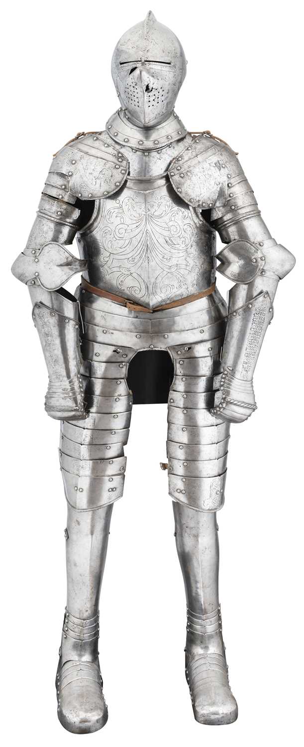 Lot 369 - â€¡ A COMPOSITE EUROPEAN FIELD ARMOUR, 16TH