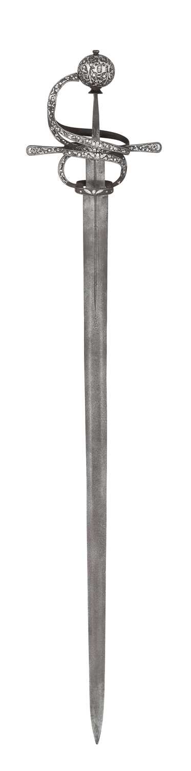 Lot 35 - â“Œ A FINE AND RARE ENGLISH SILVER-ENCRUSTED