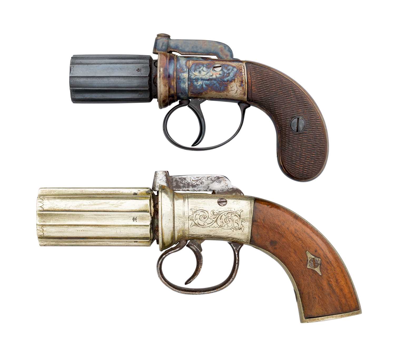 Lot 136 - â“Œ A 140 BORE SIX-SHOT PERCUSSION