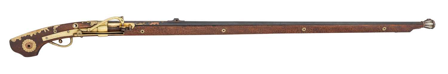 Lot 202 - A JAPANESE 28 BORE SNAP MATCHLOCK MUSKET