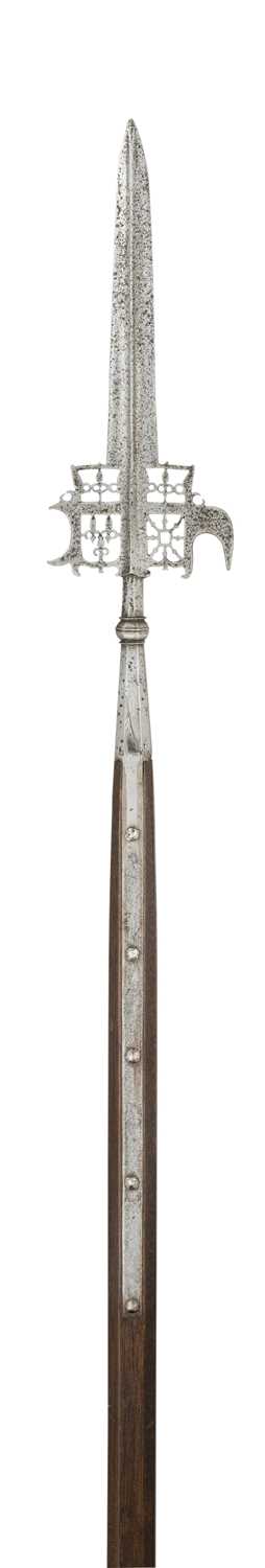 Lot 307 - â€¡A RARE FRENCH HALBERD FOR AN OFFICER OF