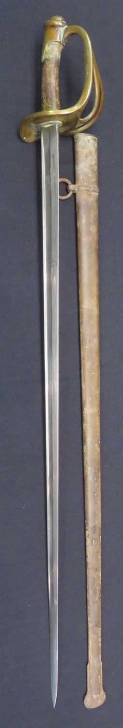Lot 316 - A FRENCH MODEL 1882 LIGHT CAVALRY SWORD,