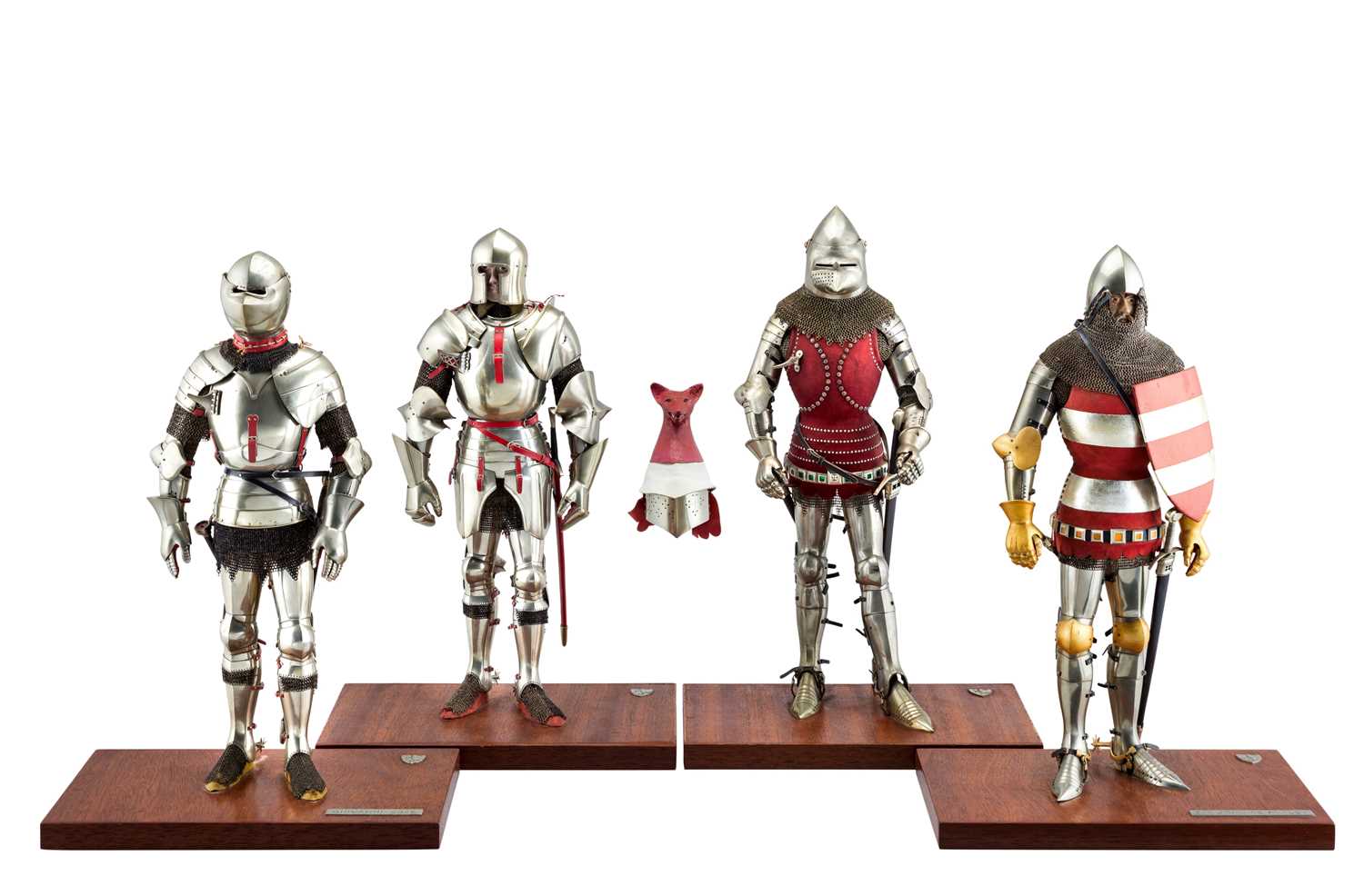 Lot 355 - â€¡â“Œ FOUR FINELY MODELLED MINIATURE