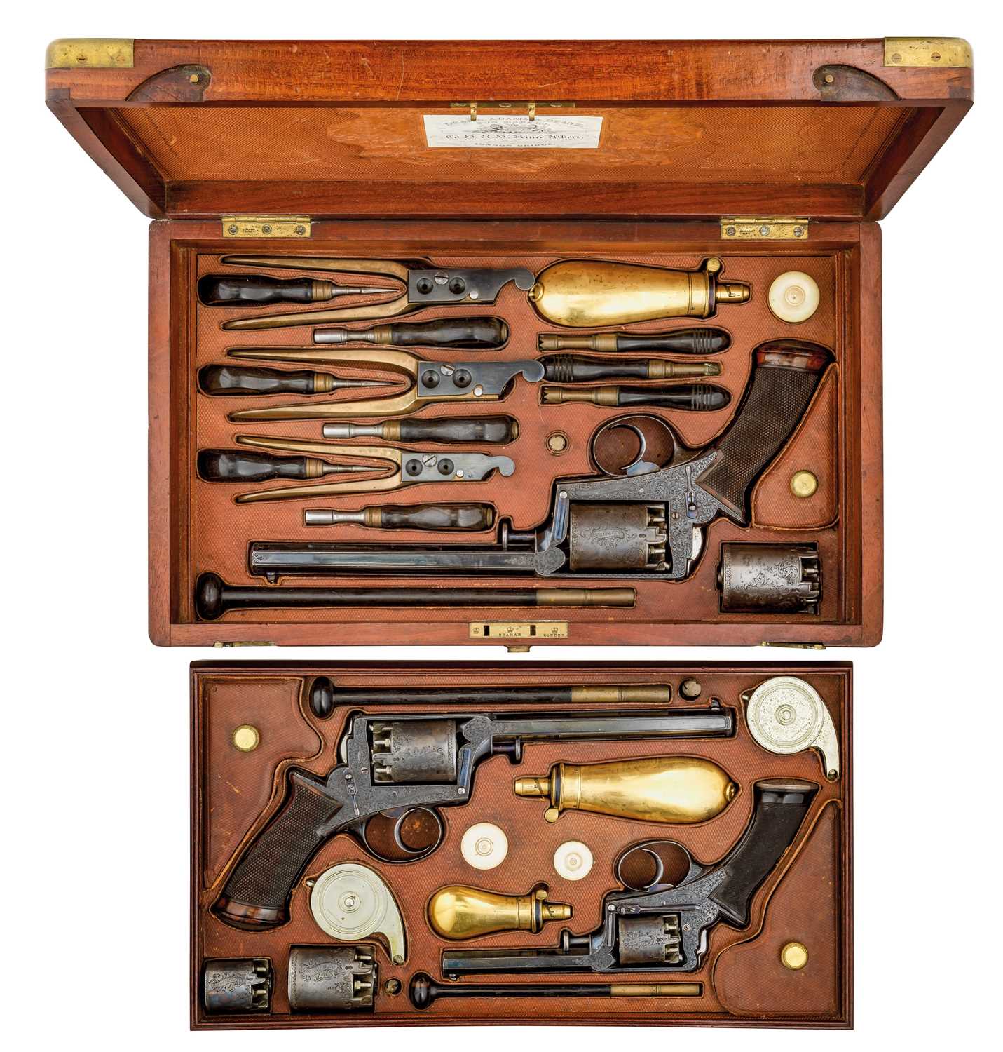 Lot 424 - â€¡Ëœâ“Œ AN EXCEPTIONAL CASED SET OF 38 BORE,