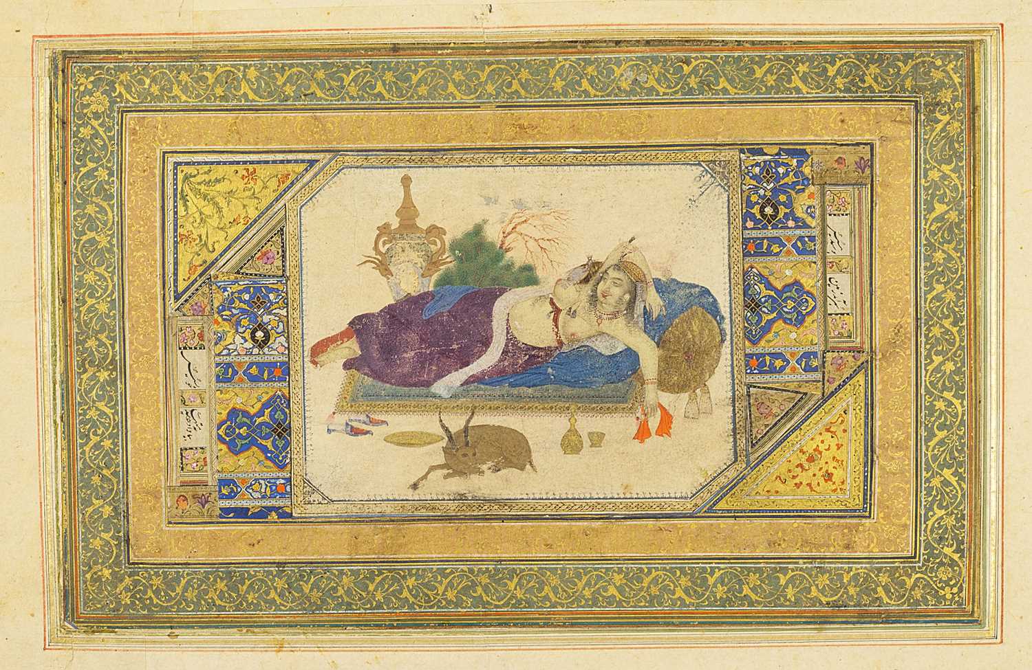 Lot 250 - â€¡ A LADY RECLINING ON A RUG
