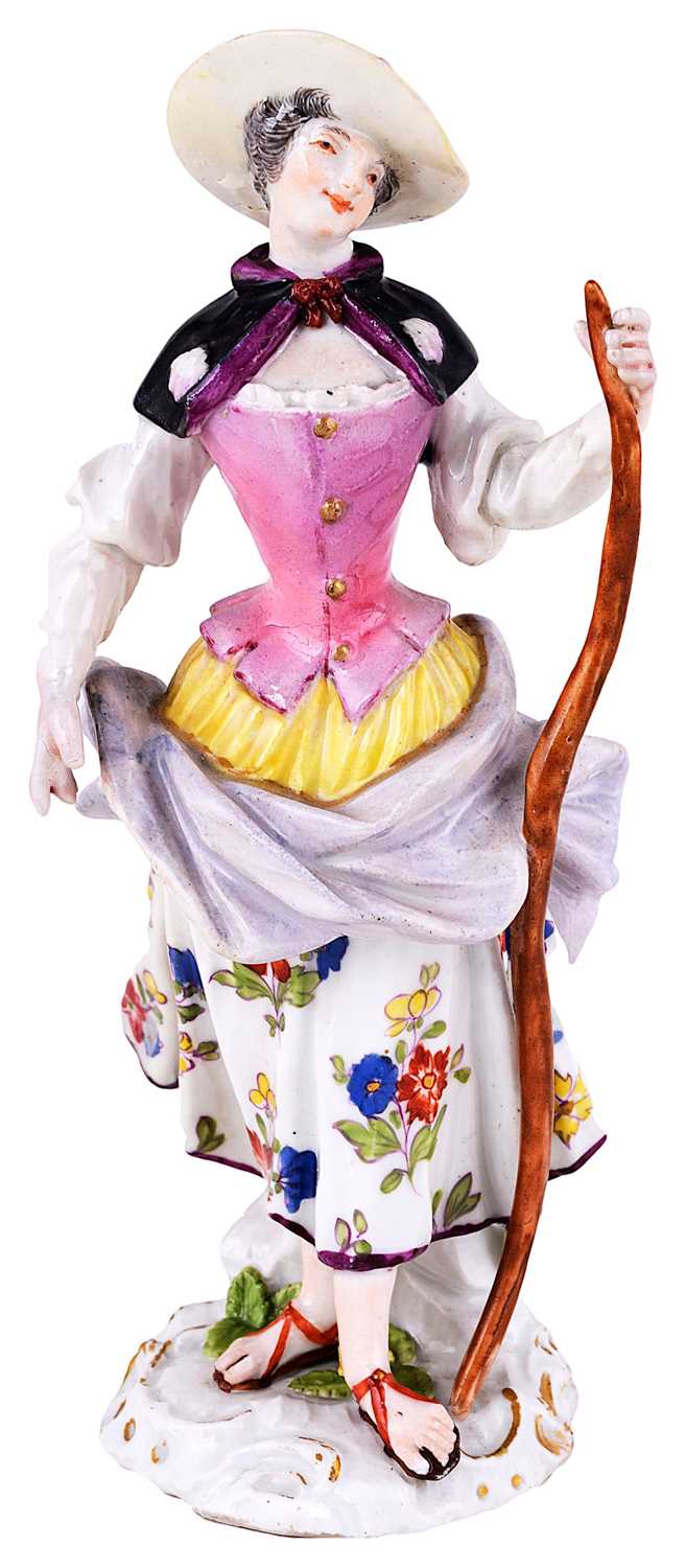Lot 302 - A MEISSEN FIGURE OF A PILGRIM