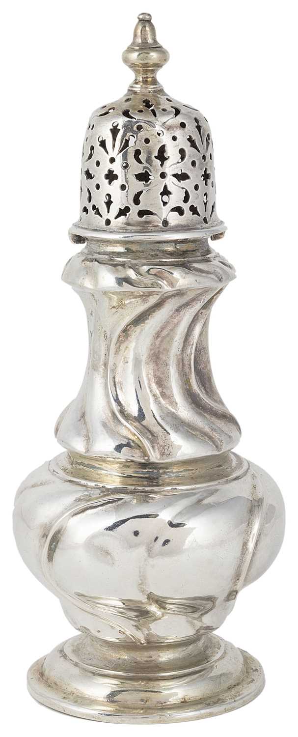 Lot 380 - TWO SILVER CASTERS