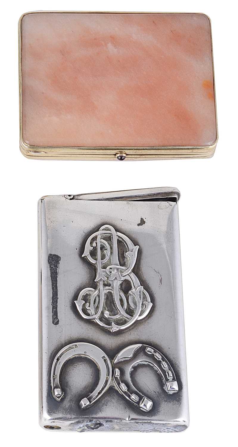 Lot 523 - A SOVIET RUSSIAN SILVER-GILT-MOUNTED ONYX