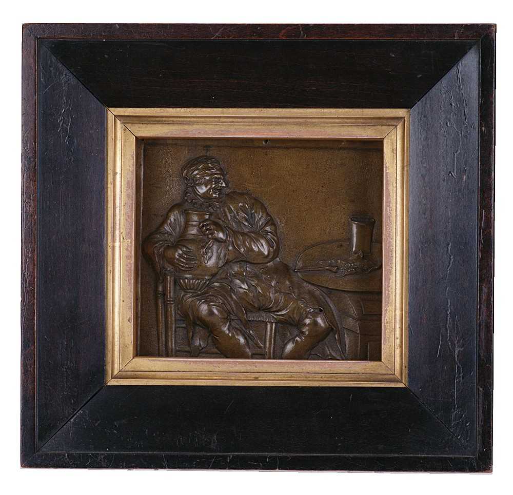 Lot 105 - A SET OF FOUR PATINATED COPPER ELECTROTYPE