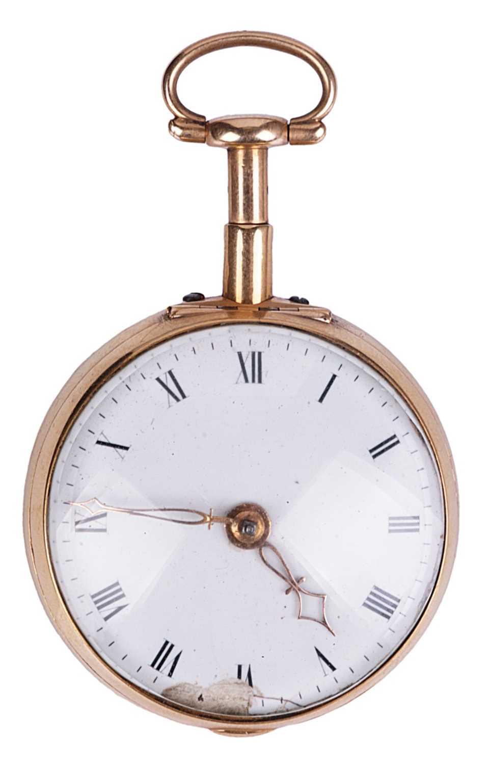 Lot 398 - DUMB QUARTER-REPEATER WITH RUBY CYLINDER
