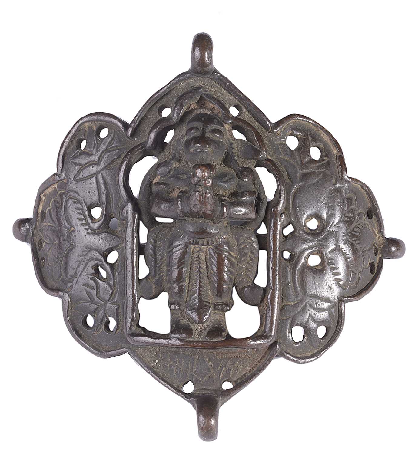 Lot 250 - A BRONZE ARM ORNAMENT (BAZUBAND) DEPICTING