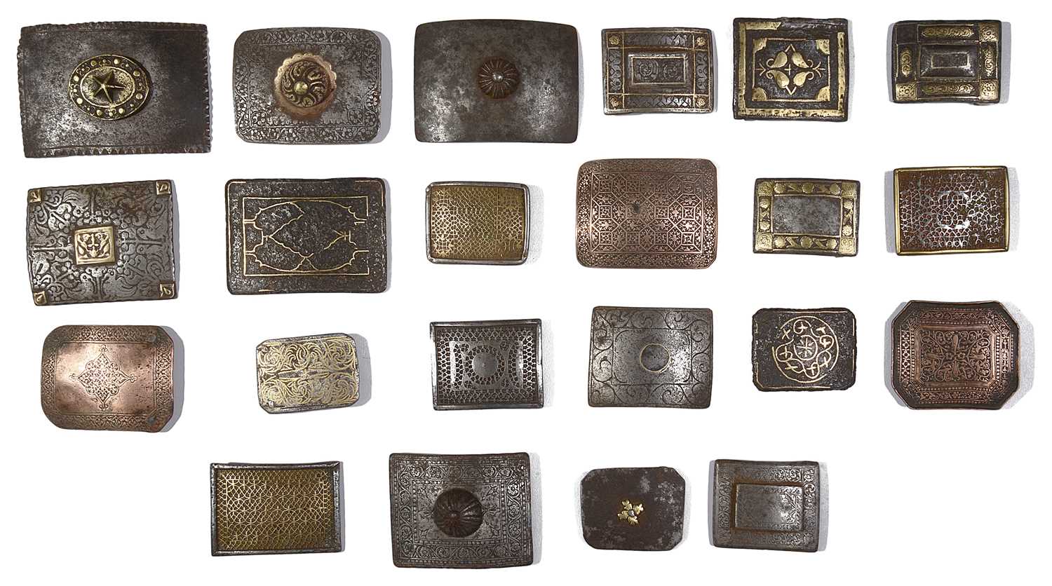 Lot 277 - TWENTY-TWO METAL BUCKLES