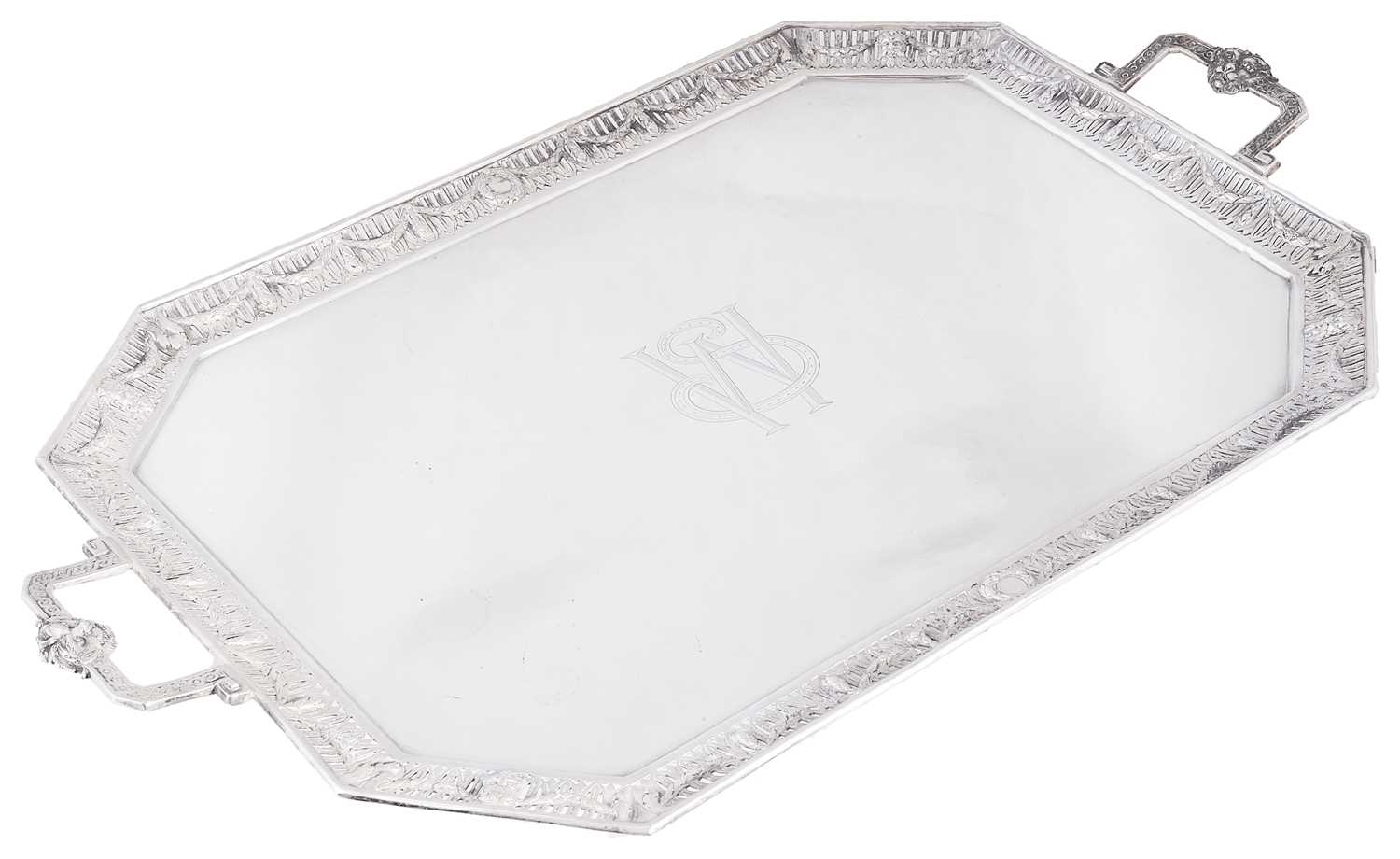 Lot 481 - A GERMAN SILVER TRAY