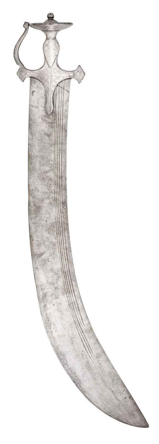 Lot 155 - AN INDIAN EXECUTIONER'S SWORD (TEGHA), 19TH