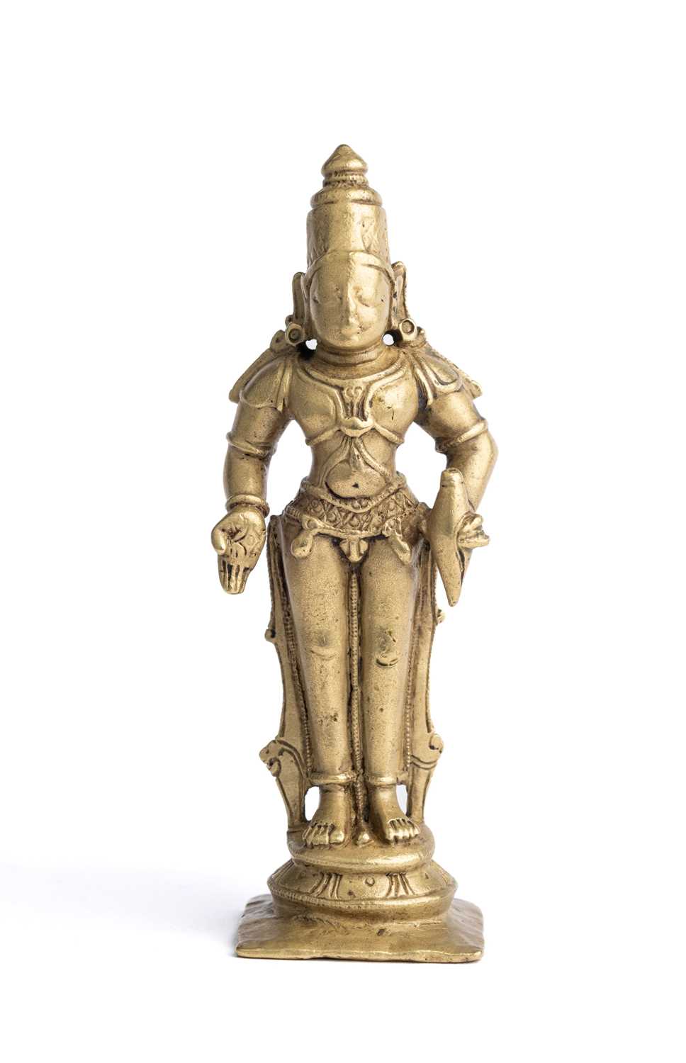 Lot 608 - A BRONZE FIGURE OF VITHOBA, DECCAN, SOUTHERN