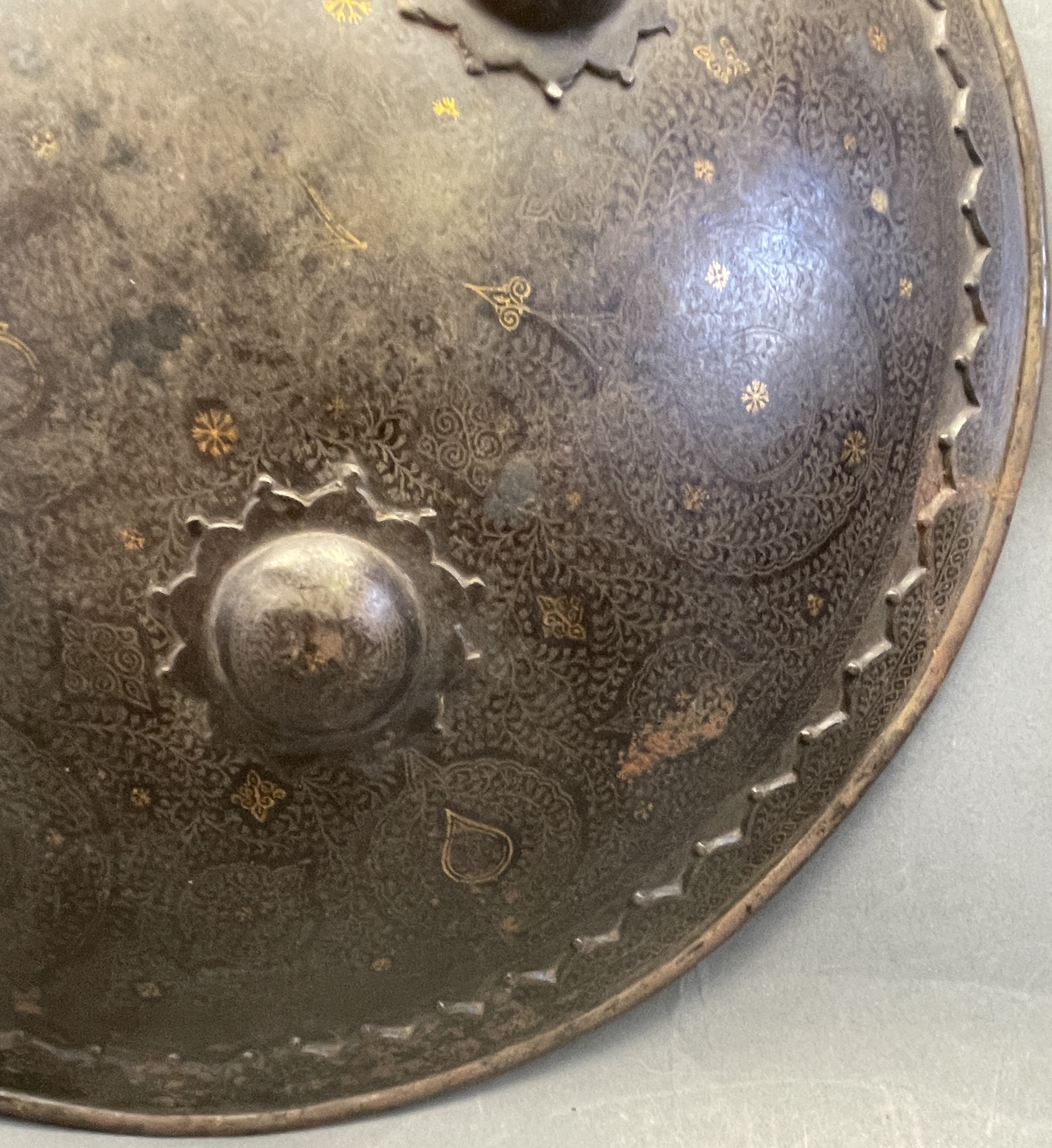 Lot 61 - TWO INDIAN SHIELDS (DHAL), 19TH CENTURY