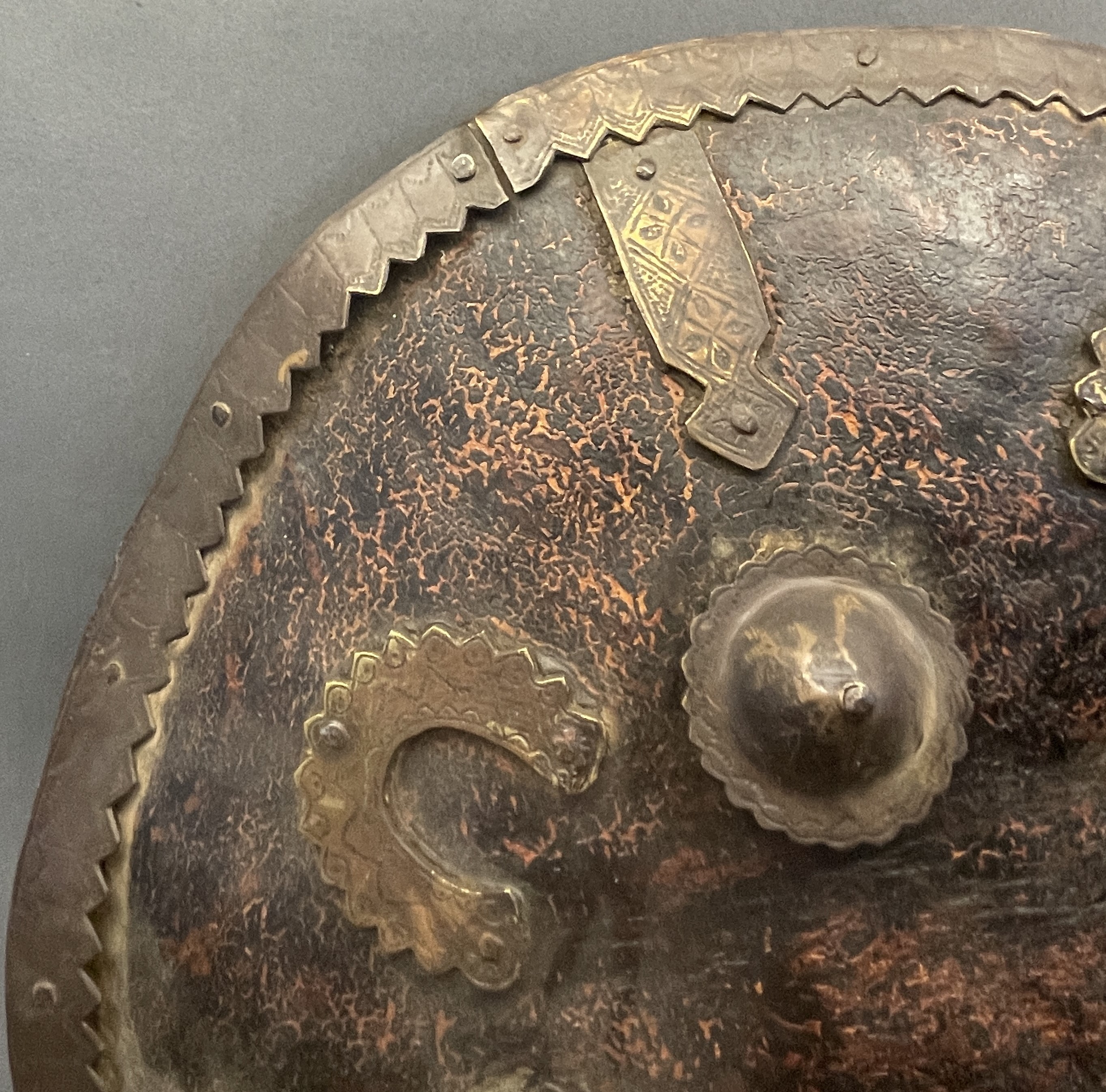 Lot 61 - TWO INDIAN SHIELDS (DHAL), 19TH CENTURY