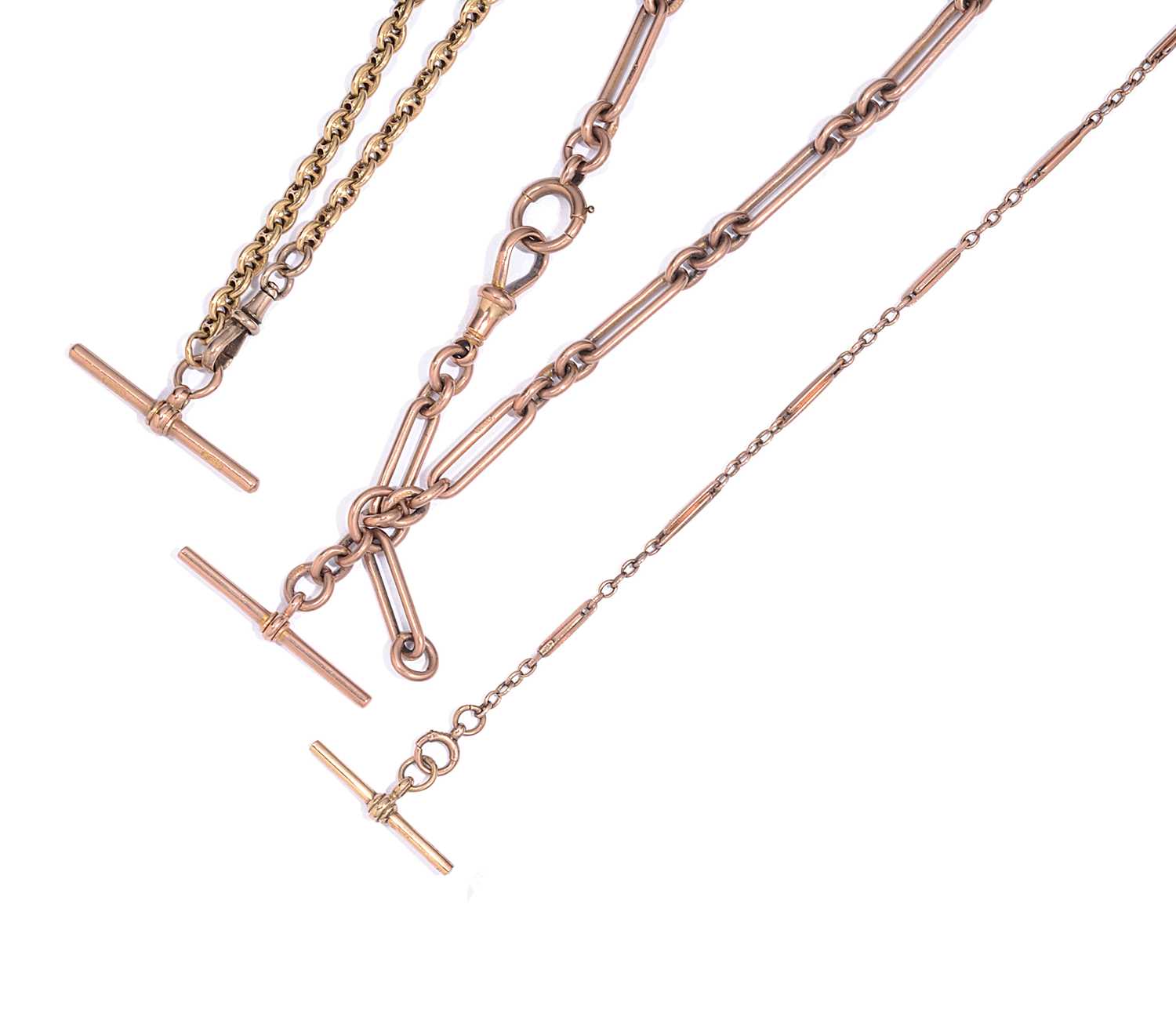 Lot 564 - THREE GOLD CHAINS