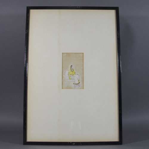 Lot 227 - A LADY ON A WESTERN CHAIR