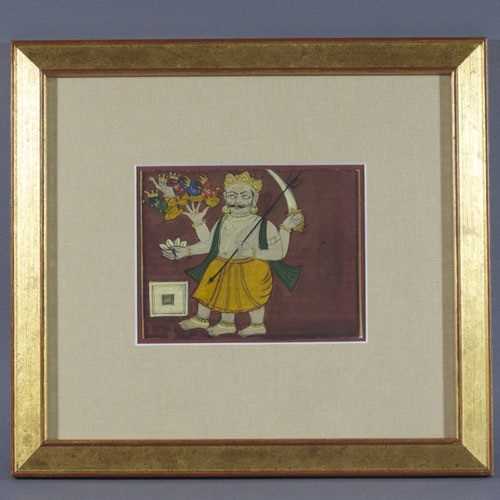 Lot 231 - A THREE LEGGED DEITY