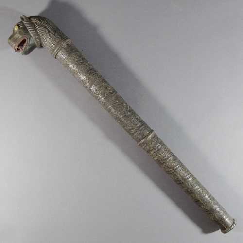 Lot 331 - A CEREMONIAL STAFF
