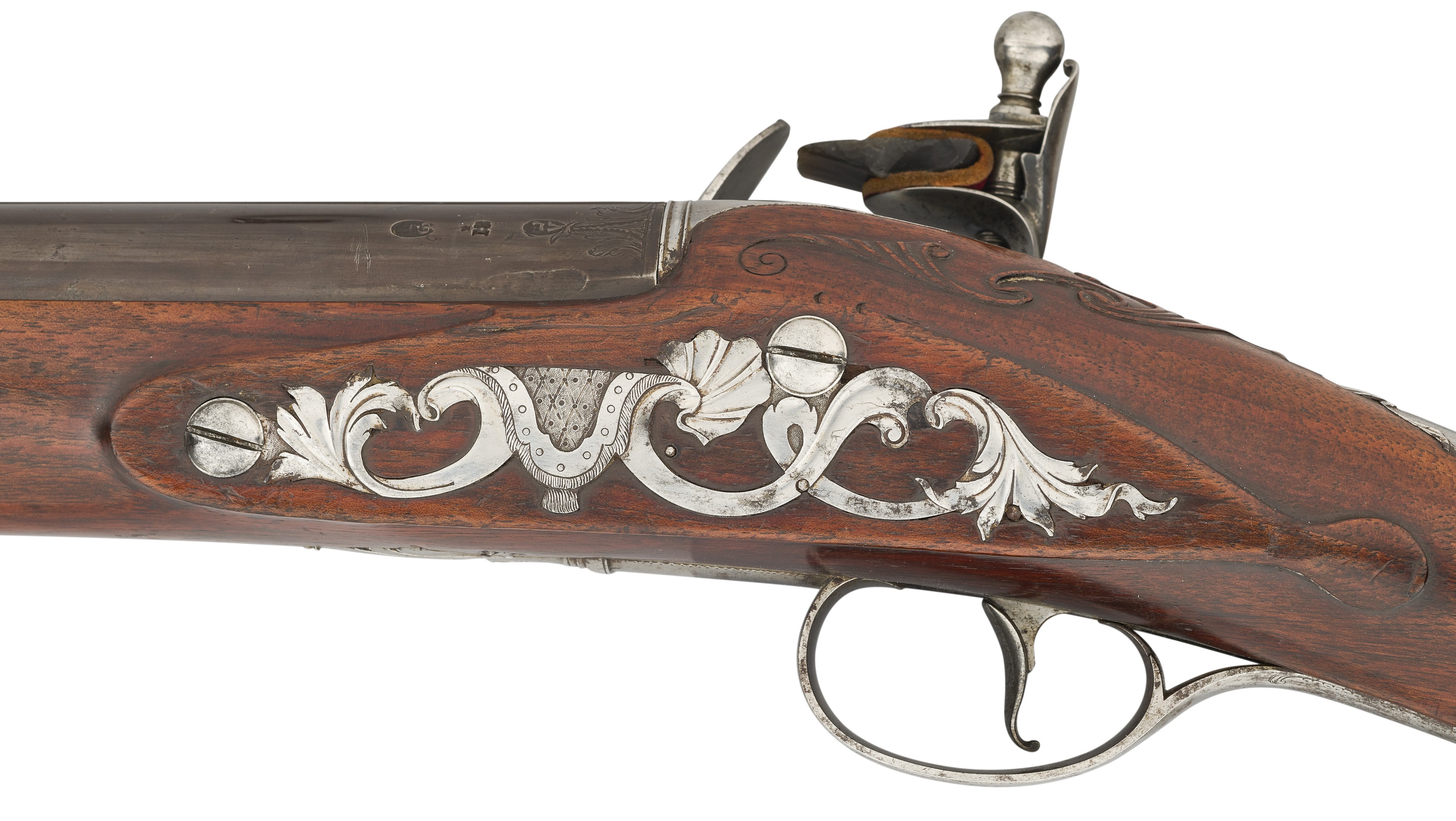 Lot 394 - A FINE AND RARE 10-BORE FLINTLOCK DUCK GUN
