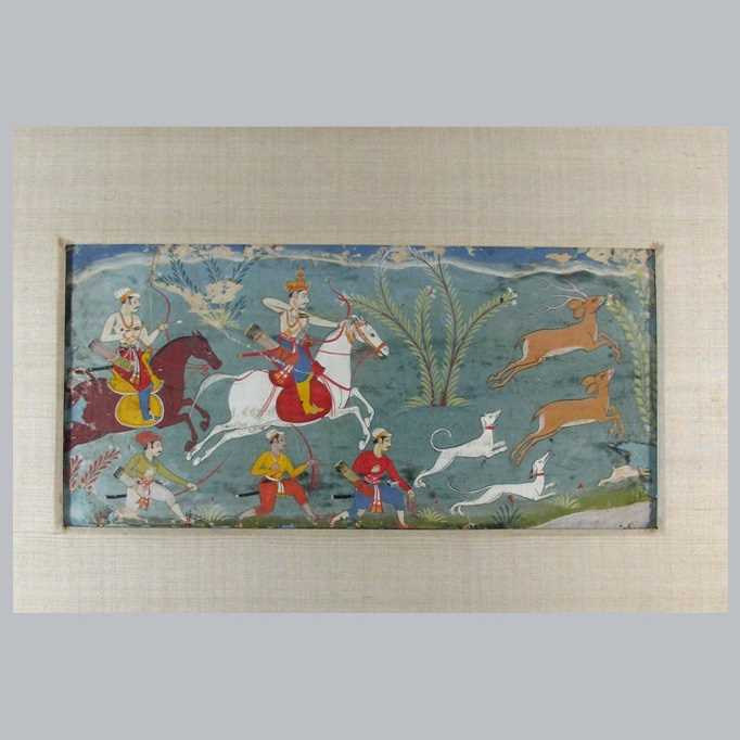 Lot 170 - A HUNTING SCENE