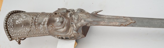 Lot 16 An Indian Gauntlet Sword Pata Probably