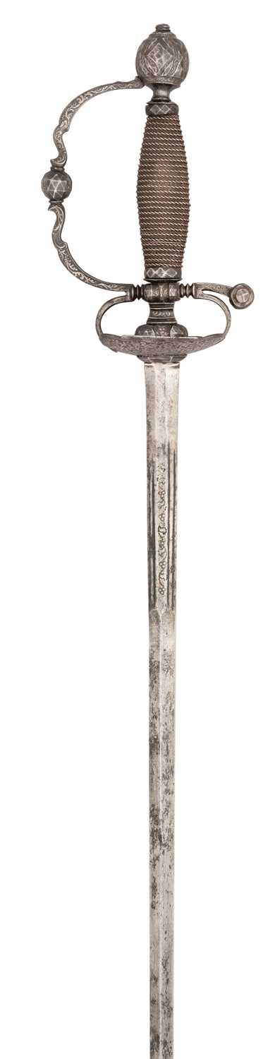 Lot 126 - A NORTH EUROPEAN SMALL-SWORD, CIRCA 1740
