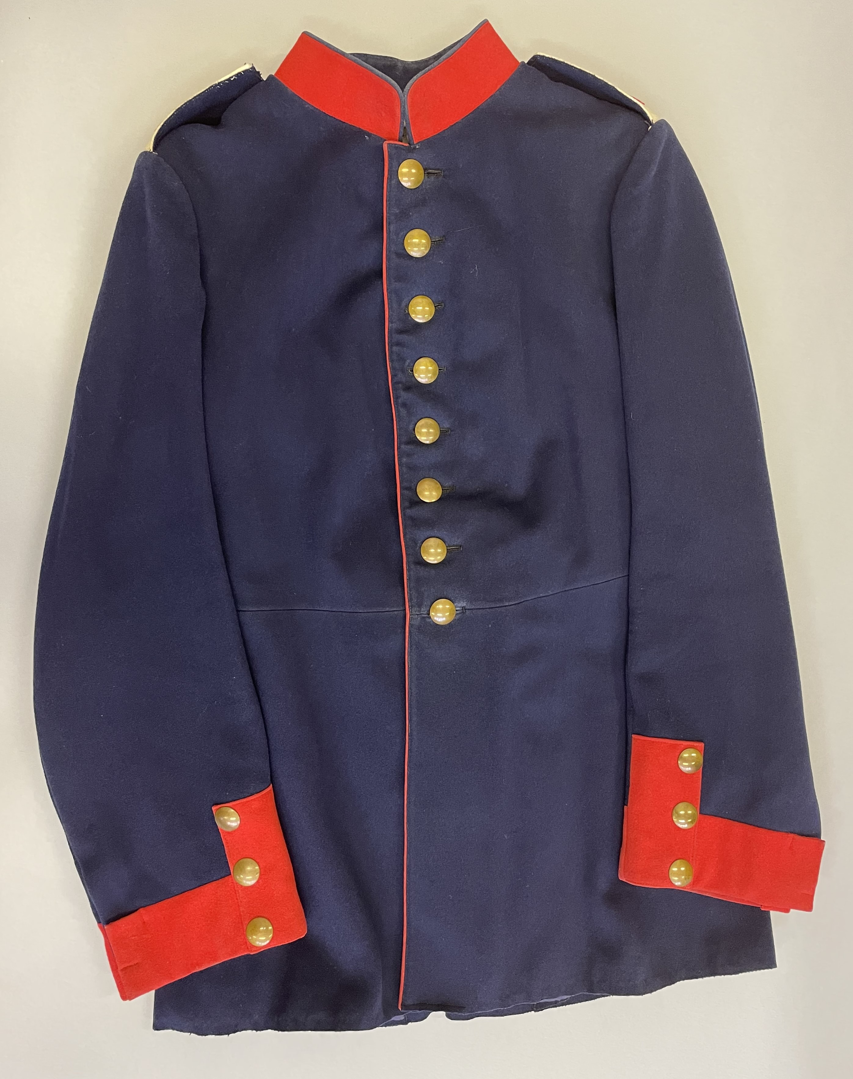 Lot 286 - A GERMAN INFANTRYMAN’S BLUE FULL DRESS TUNIC