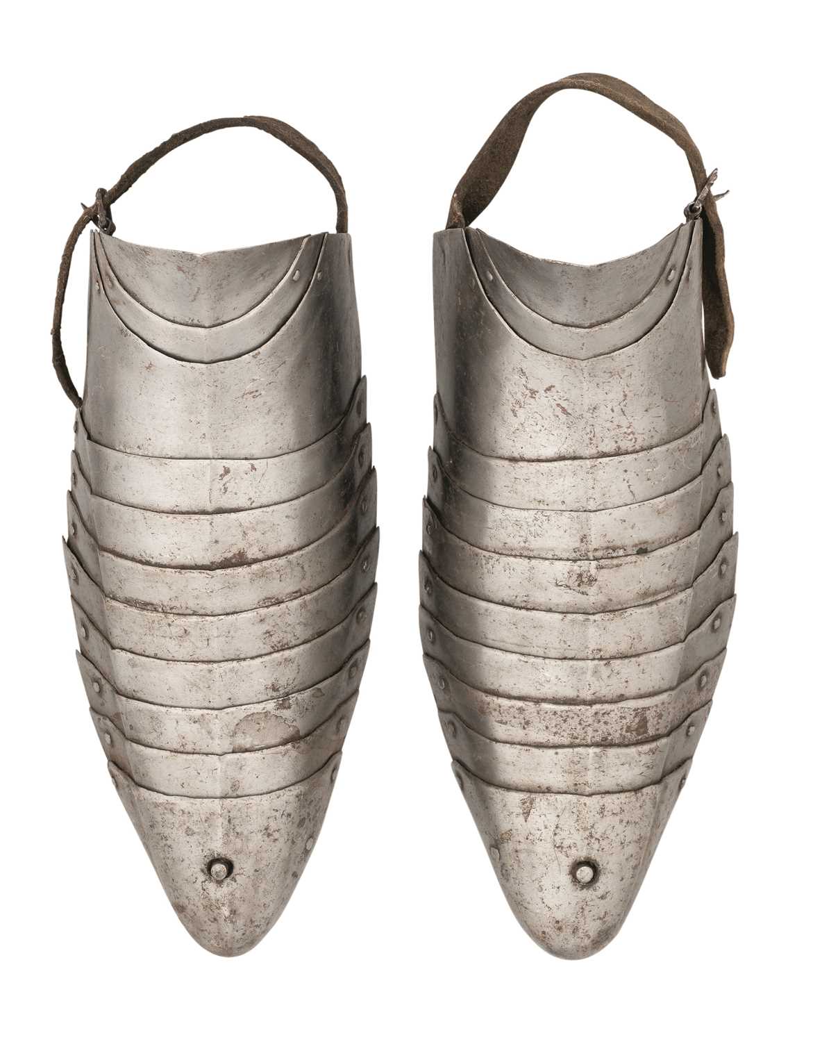 Lot 188 - A PAIR OF SABATONS IN THE GERMAN "GOTHIC"