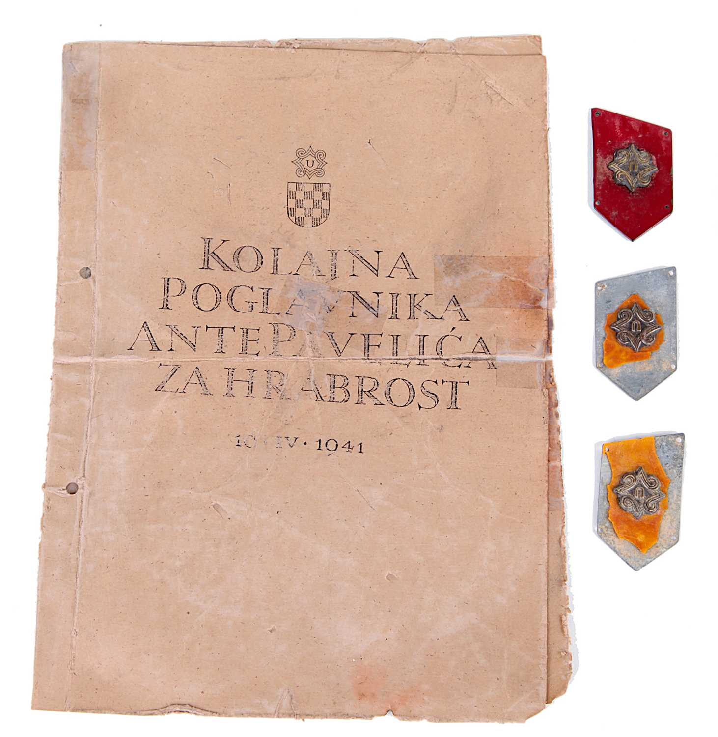 Lot 205 - CROATIA: A SECOND WORLD WAR CROATION