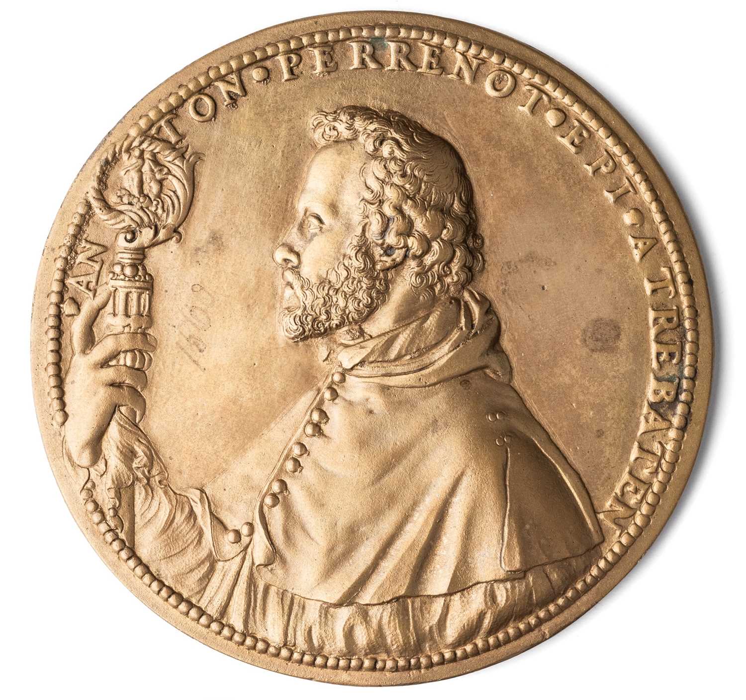 Lot 423 - â’¶ â–¡ A BRONZE PORTRAIT MEDAL OF ANTOINE