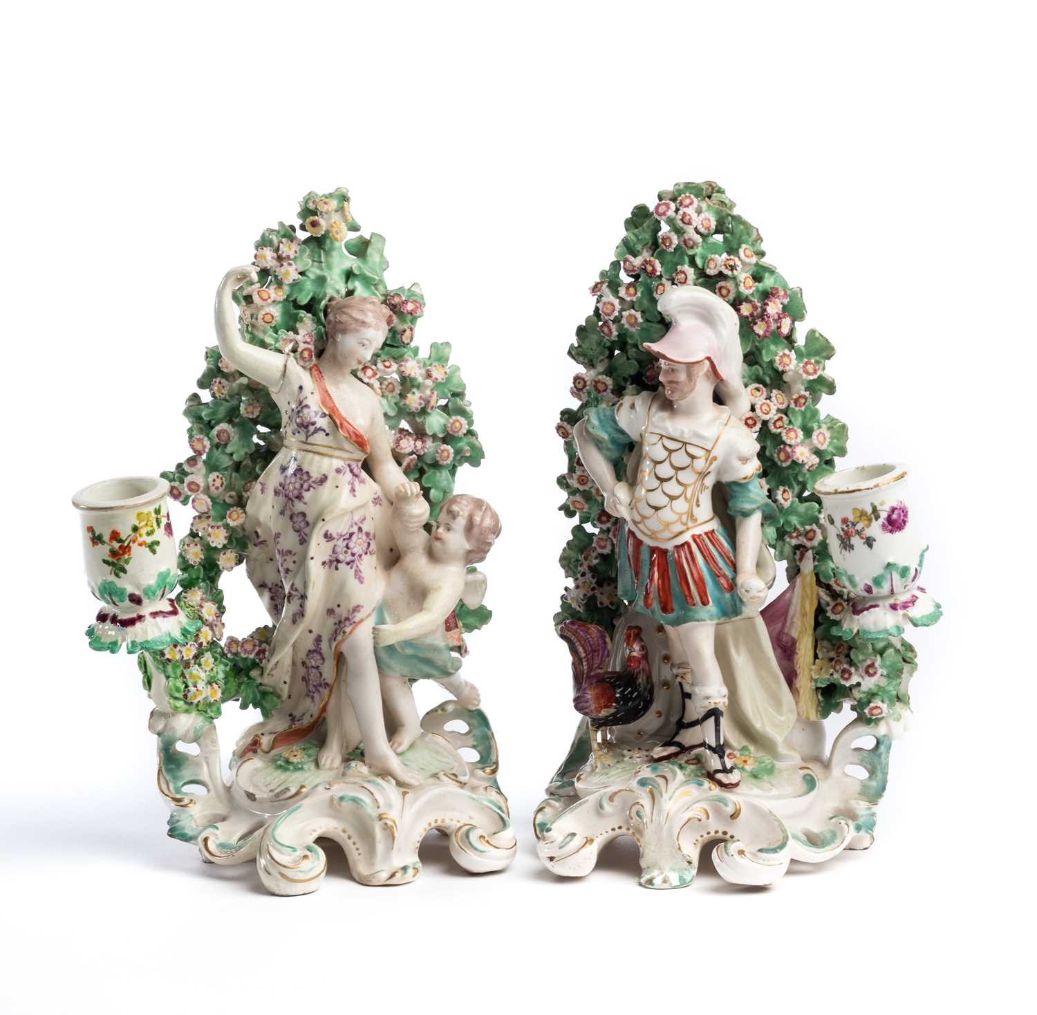 Lot 508 - A PAIR OF DERBY 'VENUS' AND 'MARS'