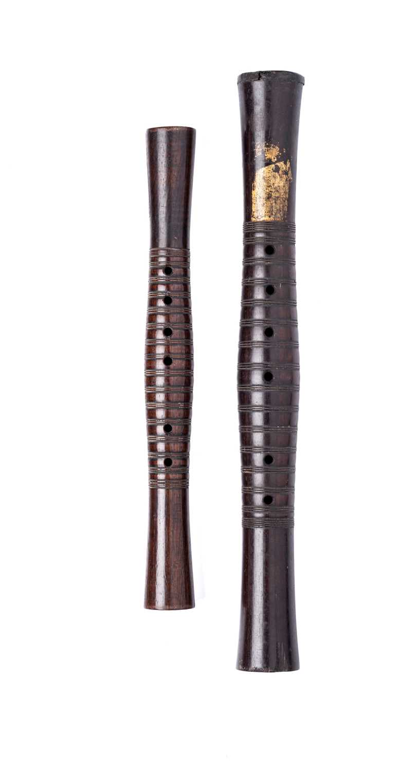 Lot 410 - â–¡ TWO THAI REED OBOES (PI GLA-NG AND PI