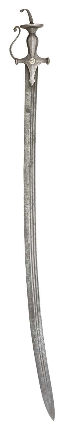 Lot 21 - A SOUTH INDIAN SWORD (TALWAR), 17TH/18TH