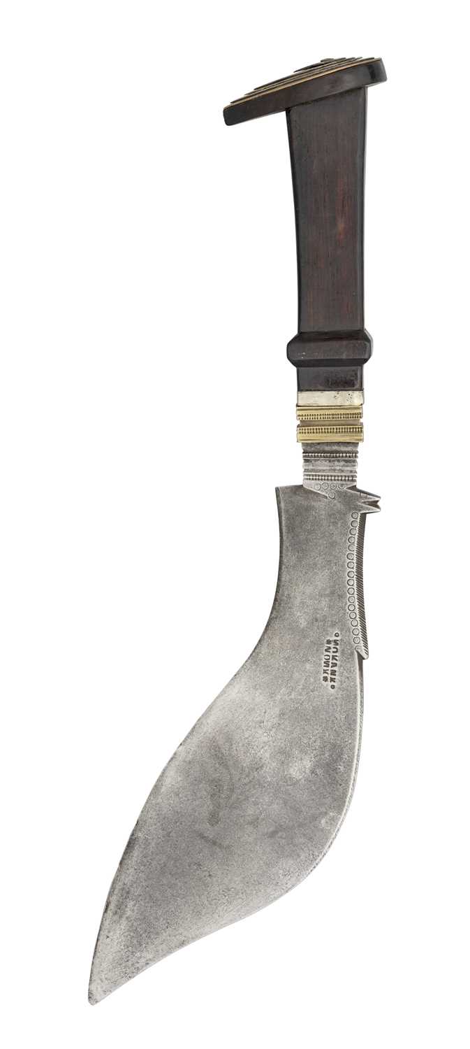 Lot 48 - A SOUTH INDIAN HATCHET (AYDA KATTI), COORG,