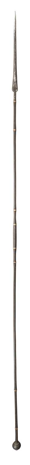 Lot 54 - AN INDIAN SPEAR (BARCHHA) FORMED ENTIRELY OF