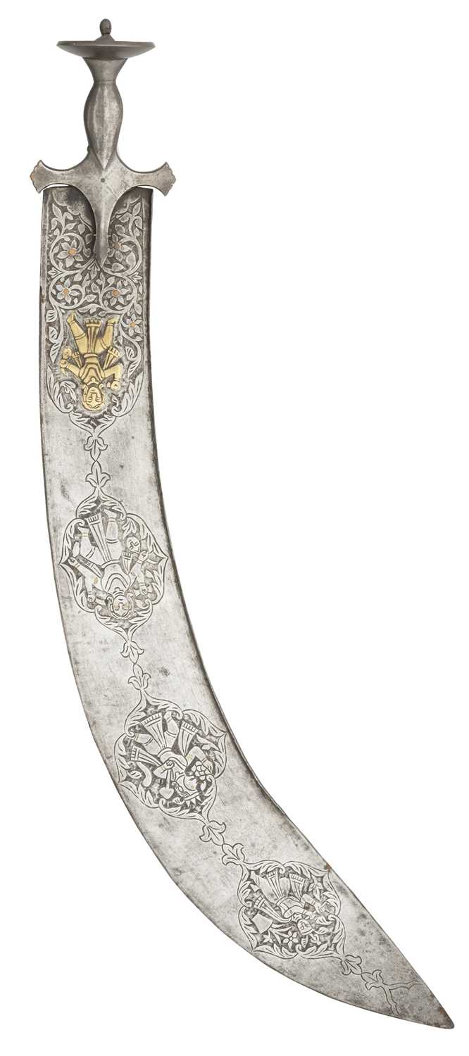 Lot 147 - AN INDIAN EXECUTIONER'S SWORD (TEGHA), LATE