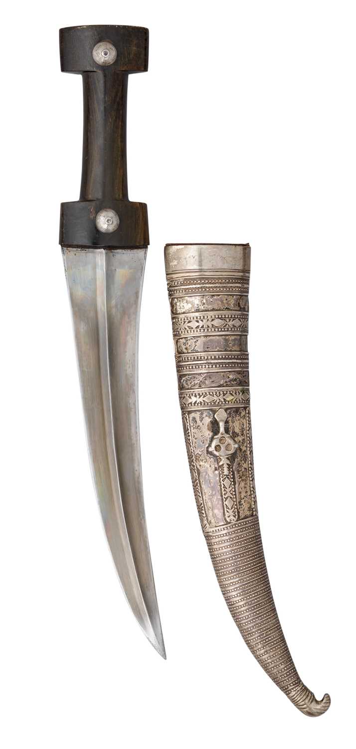 Lot 183 - A KURDISH DAGGER (JAMBIYA), 19TH CENTURY