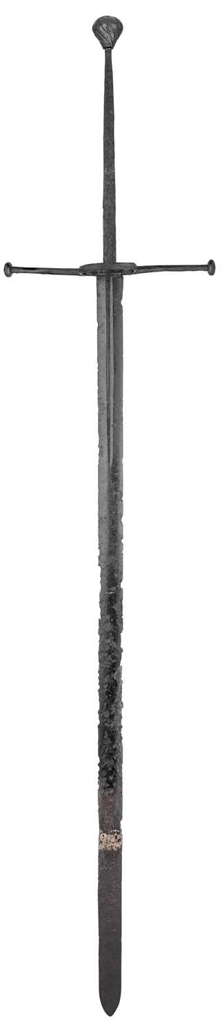 Lot 237 - A TWO-HAND SWORD, SECOND QUARTER OF THE 16TH