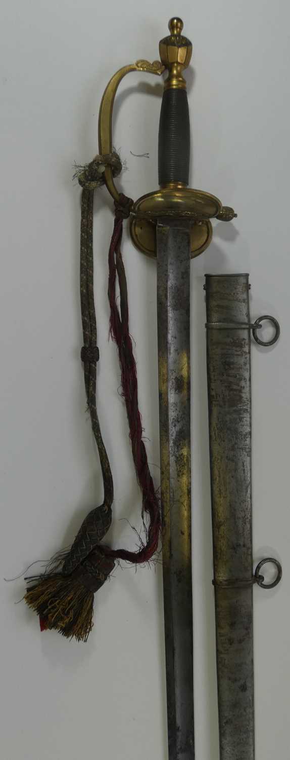 Lot 300 - A 1796 PATTERN INFANTRY OFFICER'S SWORD