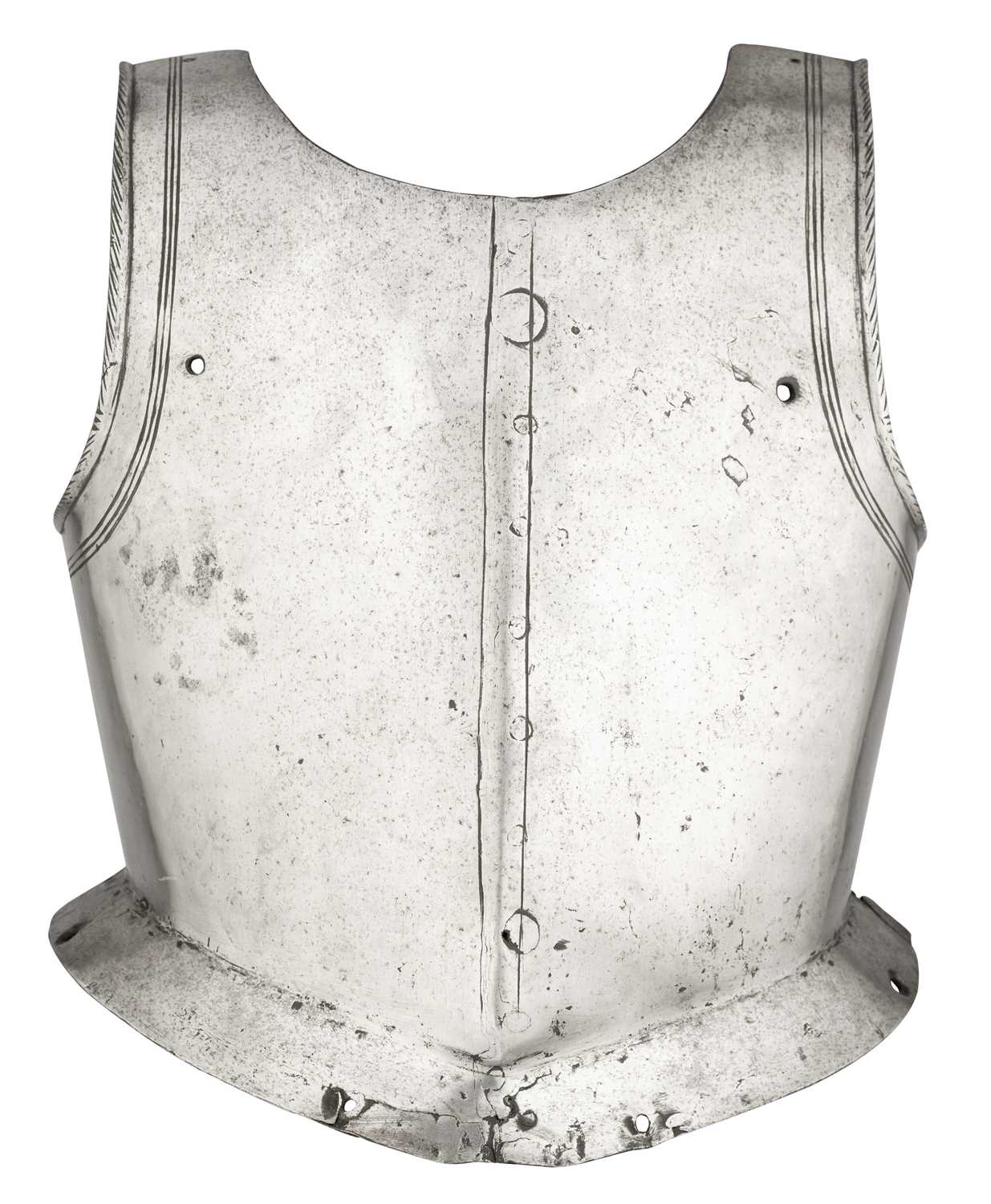 Lot 379 - AN UNUSUAL NORTH EUROPEAN BREASTPLATE, EARLY