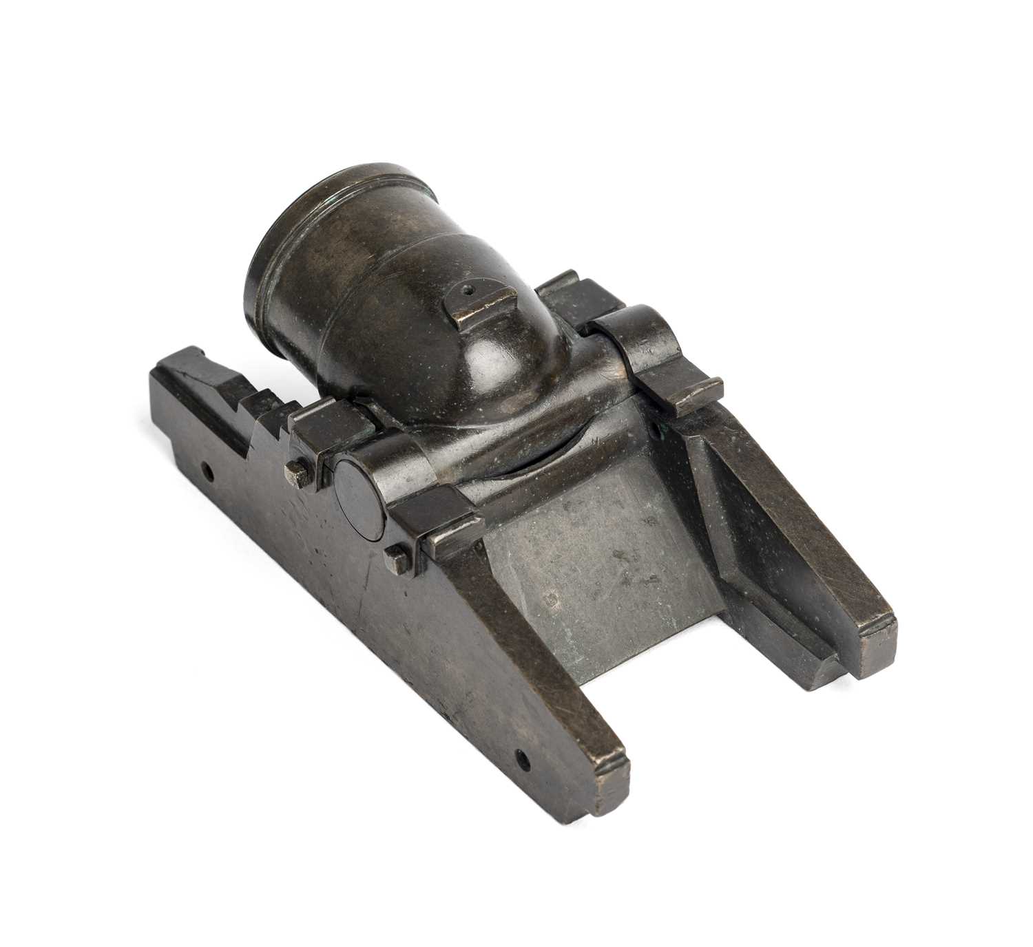 Lot 416 - A BRONZE MODEL COHORN MORTAR, EARLY 19TH